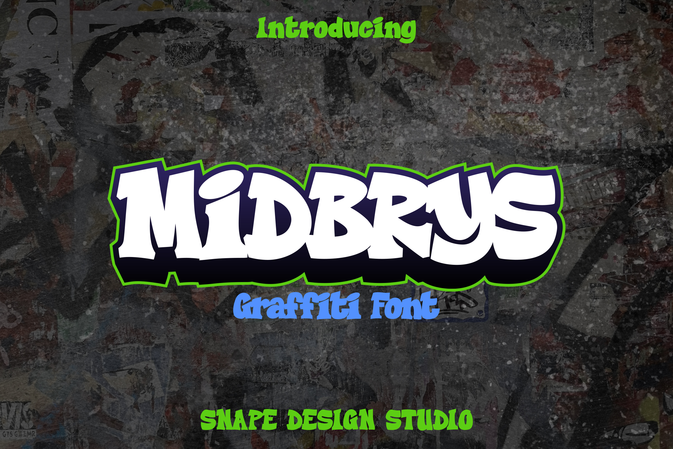 Midbrys - Graffiti Font, Fonts | GraphicRiver